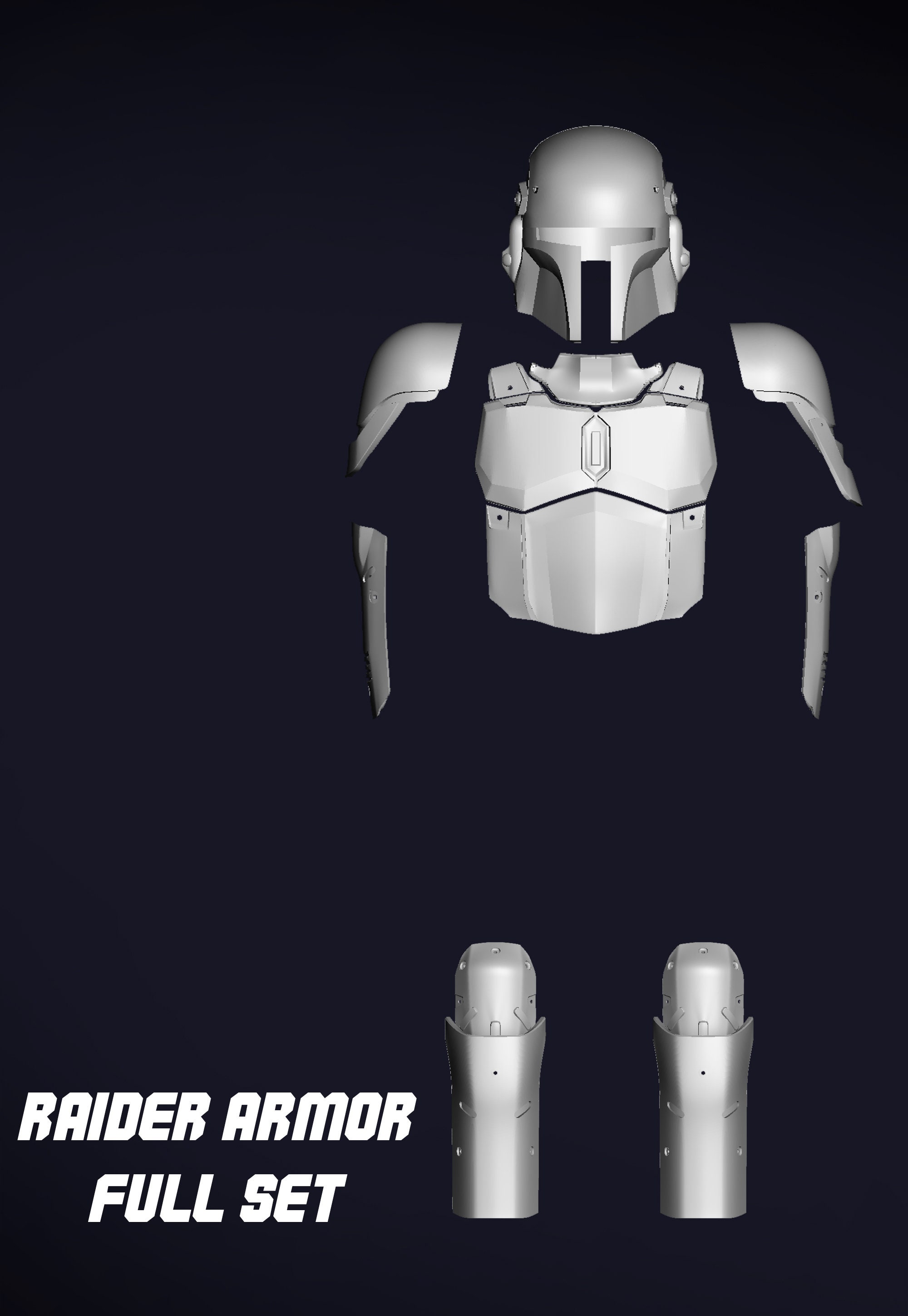 Mandalorian Style Armor raider Full Set Digital - Etsy