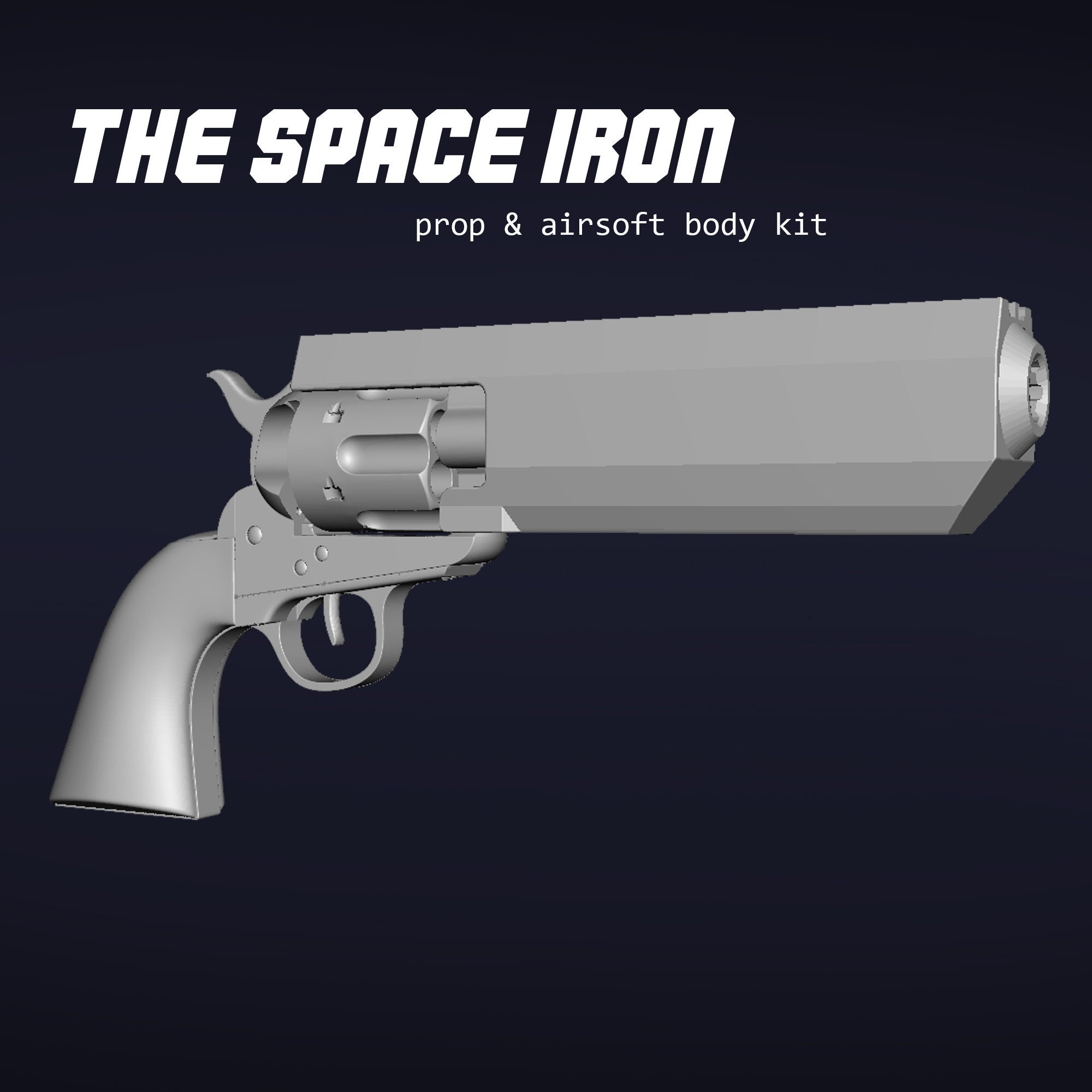 Futuristic Airsoft Revolver