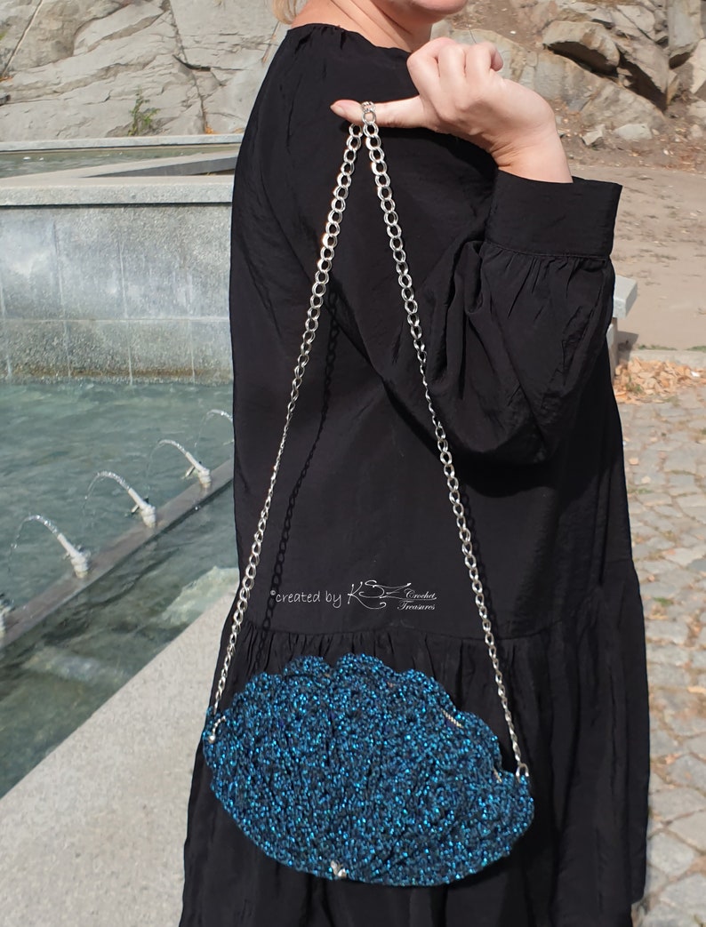 Crochet Seashell Bag, Shoulder Crochet Bag, Crochet Clutch, Chic Bag ...