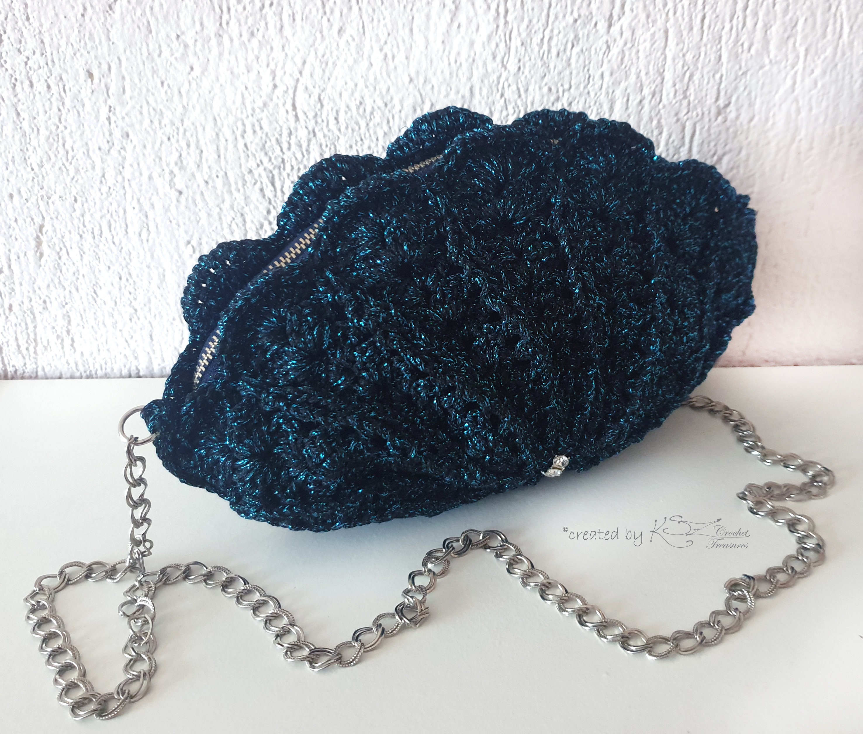 Crochet Seashell Bag, Shoulder Crochet Bag, Crochet Clutch, Chic Bag ...