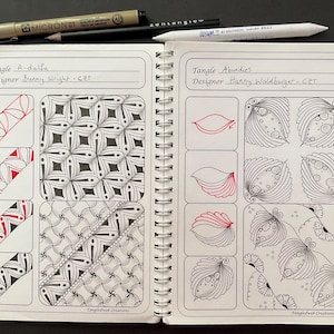 Zentangle Workbook, Pens and Pencil Kit - Etsy