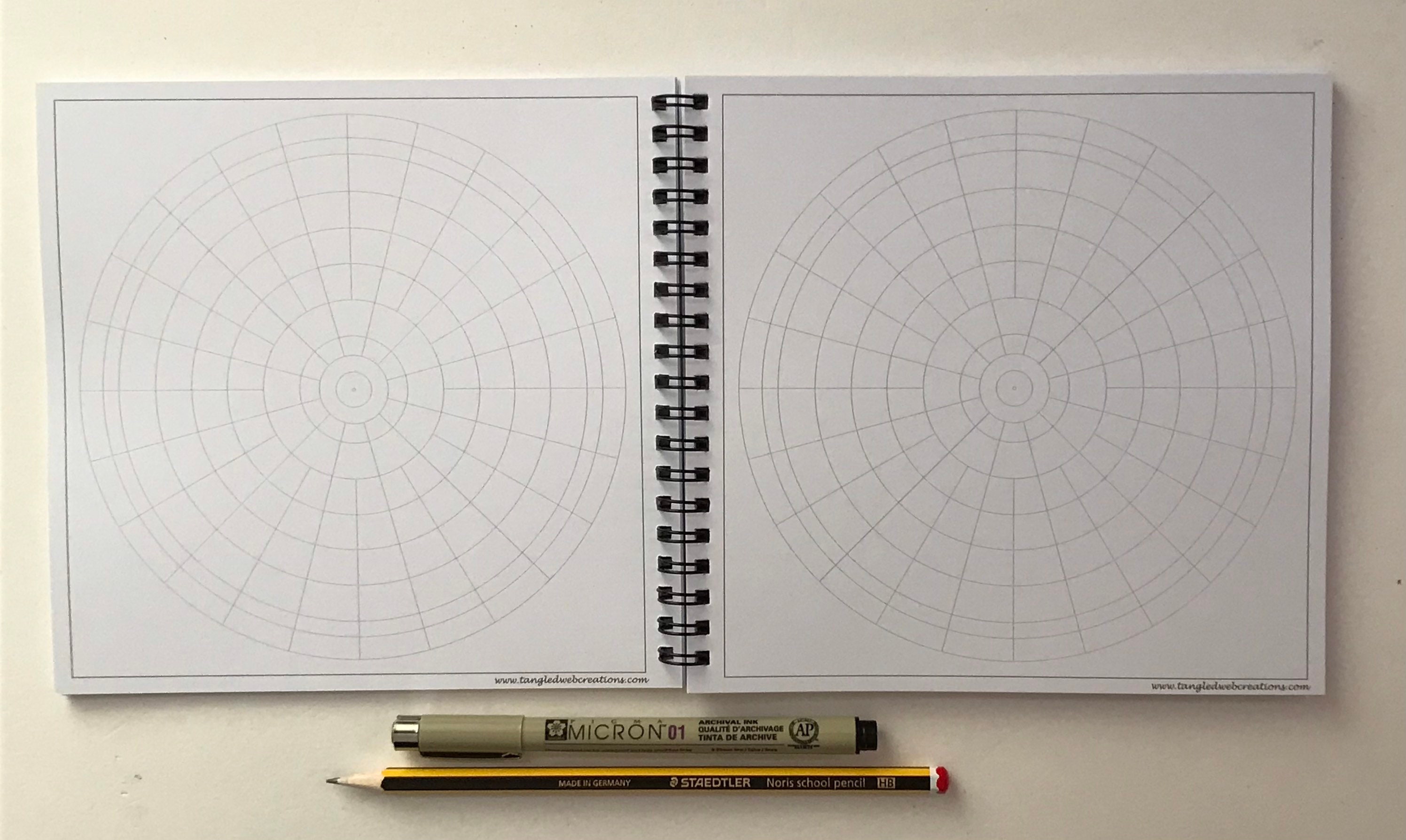 Mandala Workbook, Pen & Pencil Kit - Etsy