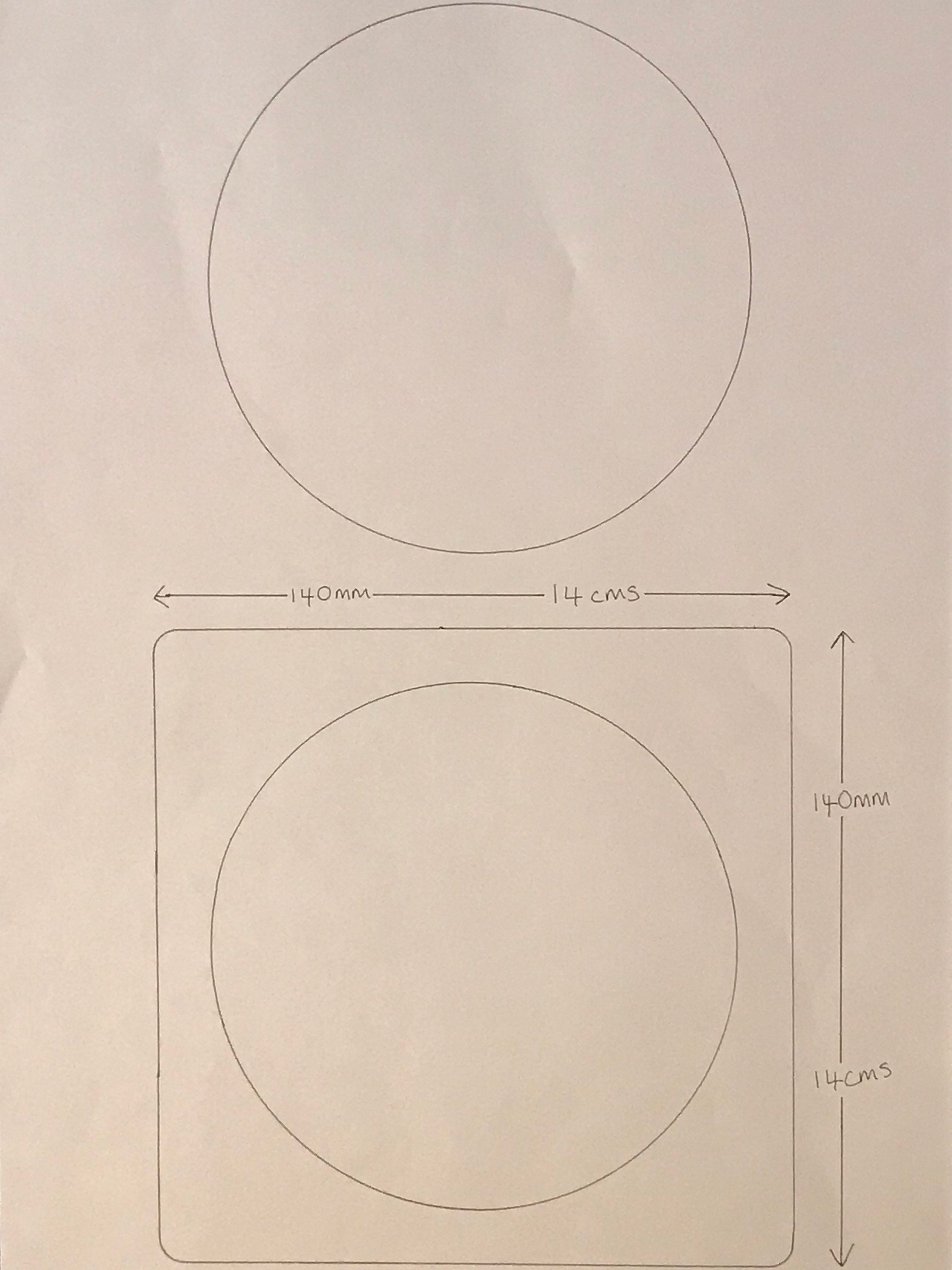 Circle Stencils set of 2 different sized reusable stencils | Etsy