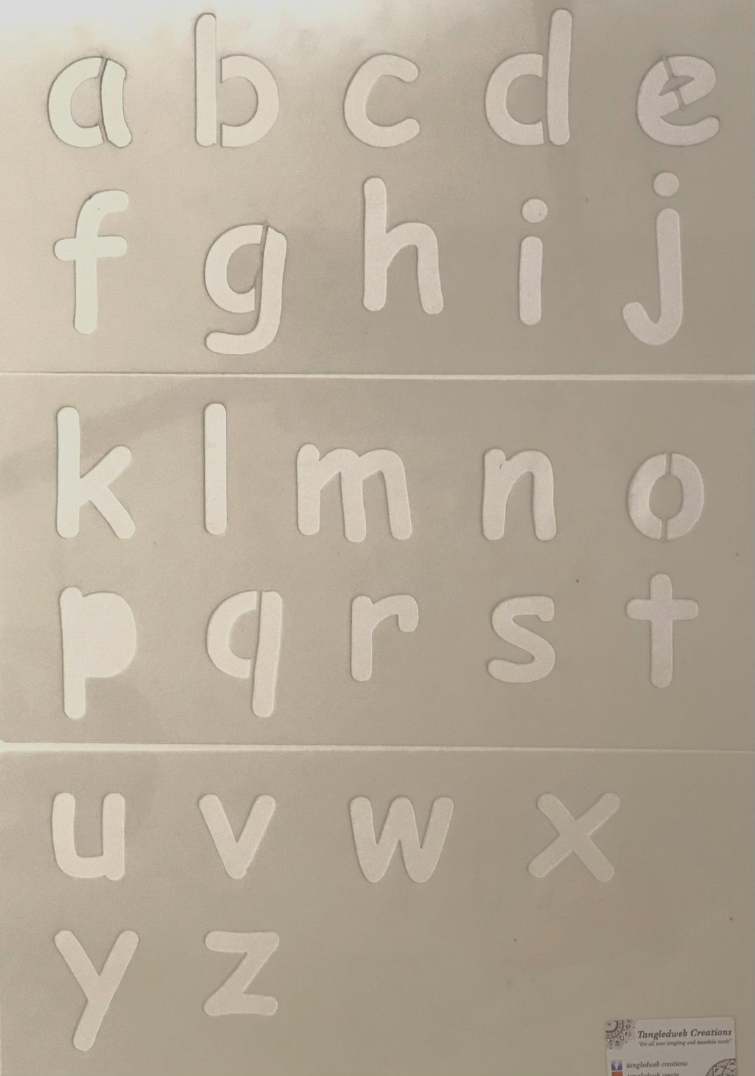 Abc Stencils Set of “lower Case” Letters - Etsy