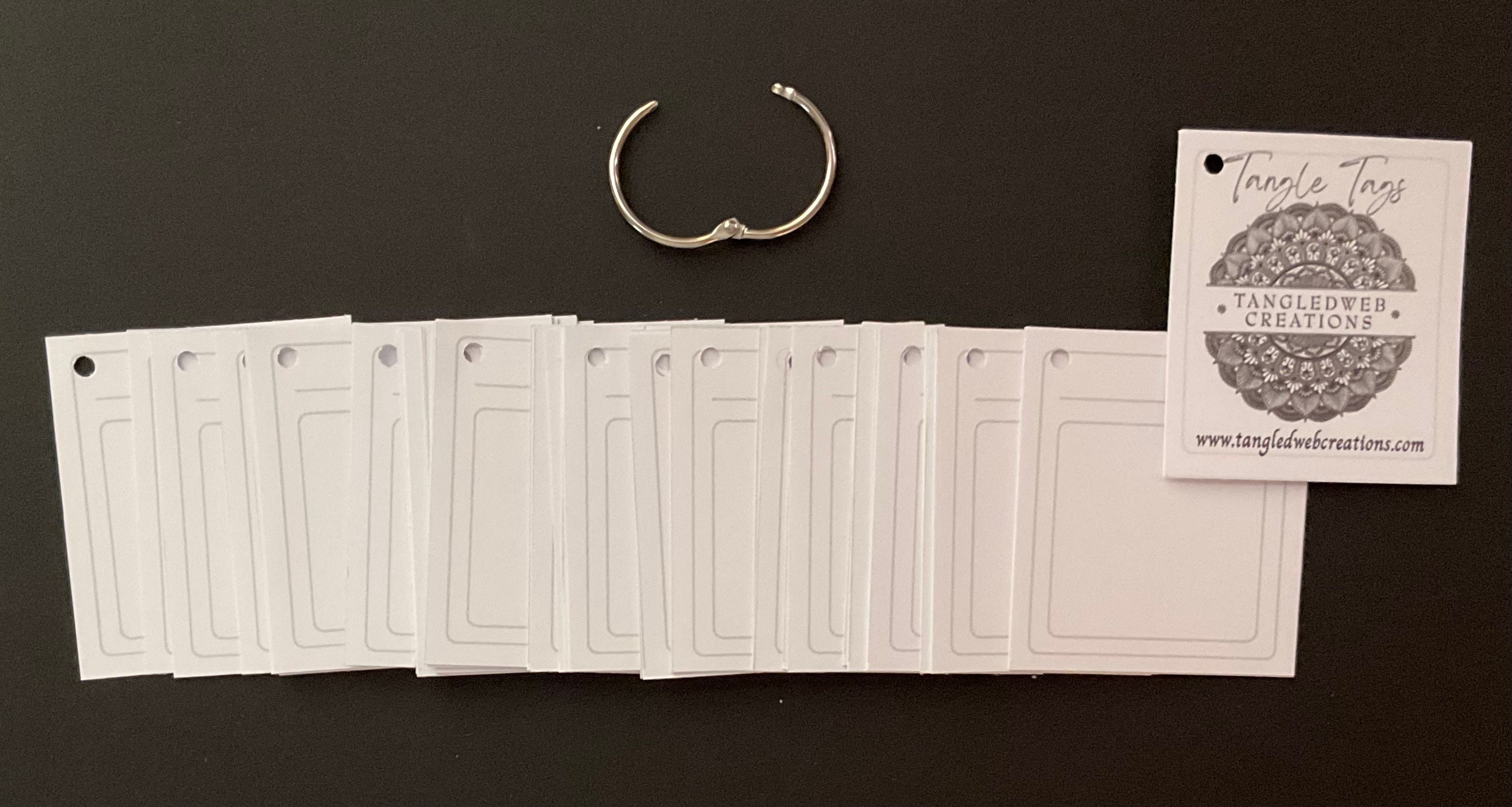 Tangle Tags 50 Square Zentangle Tags - Etsy