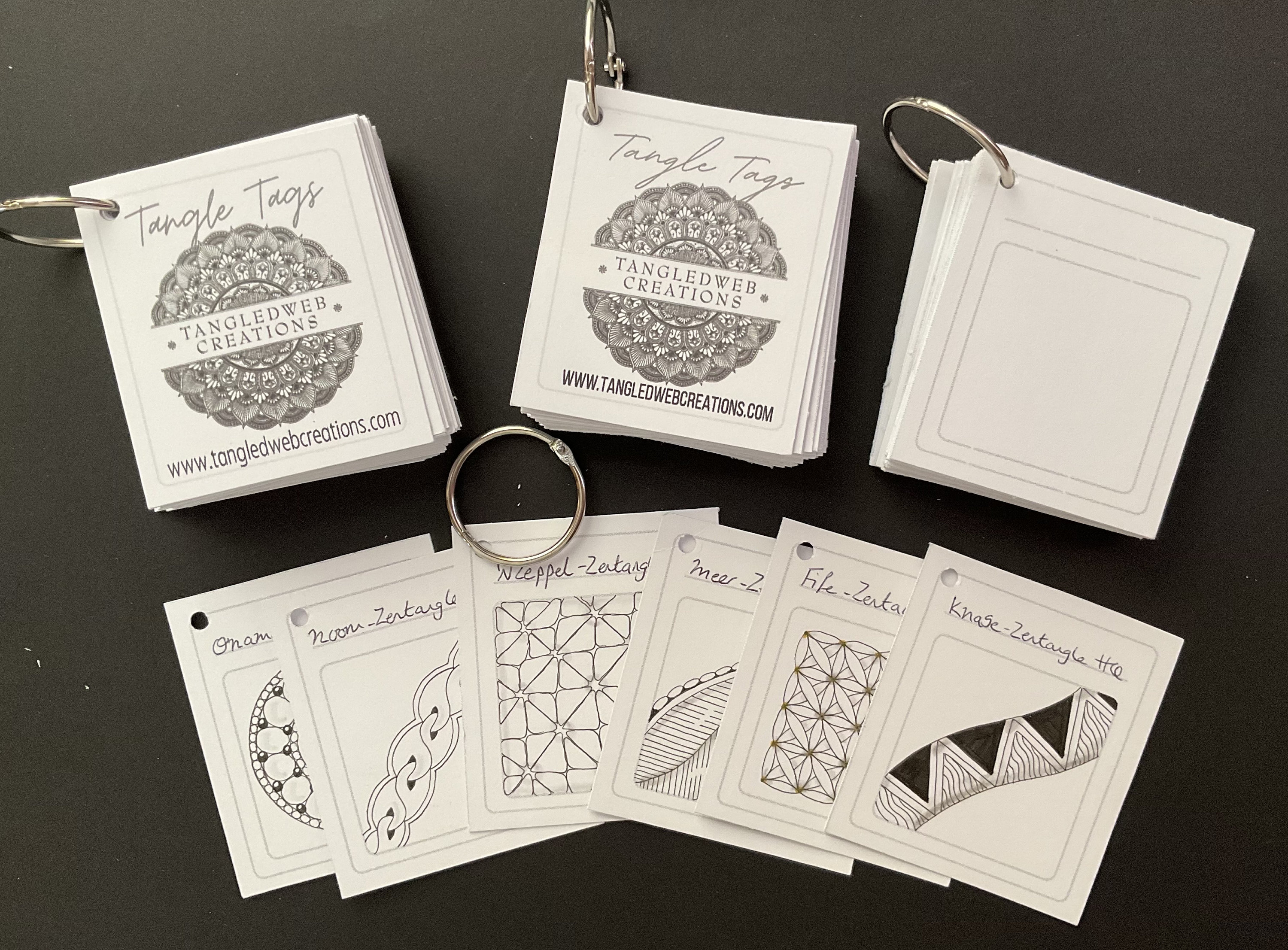 Tangle Tags 50 Square Zentangle Tags - Etsy