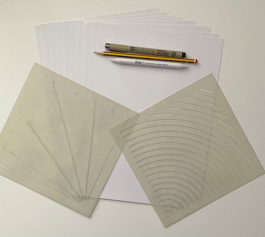 Quarter Mandala Making Plastic Stencil Kit - Etsy