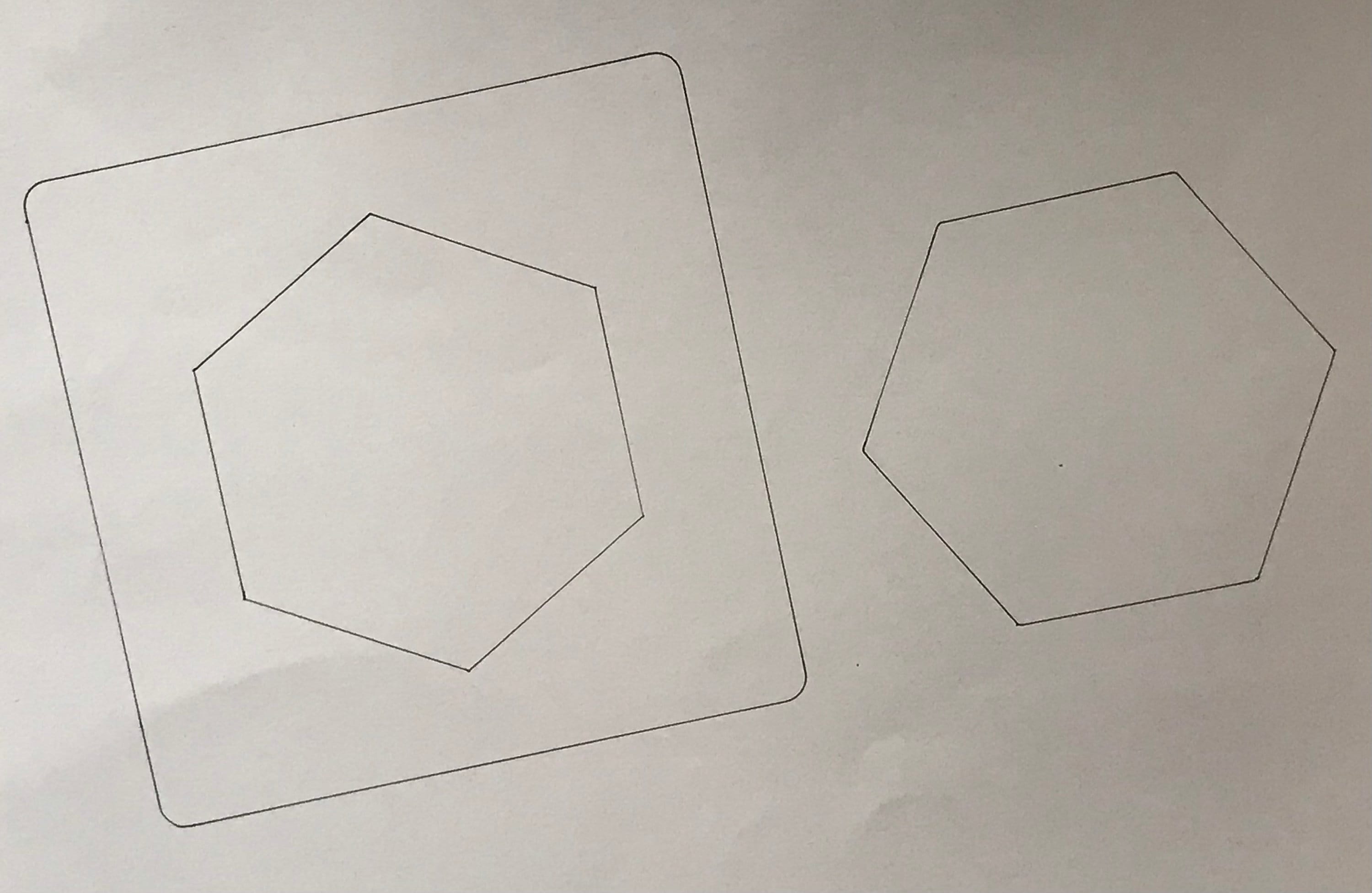 Hexagon Stencils Set of 2 Sizes - Etsy