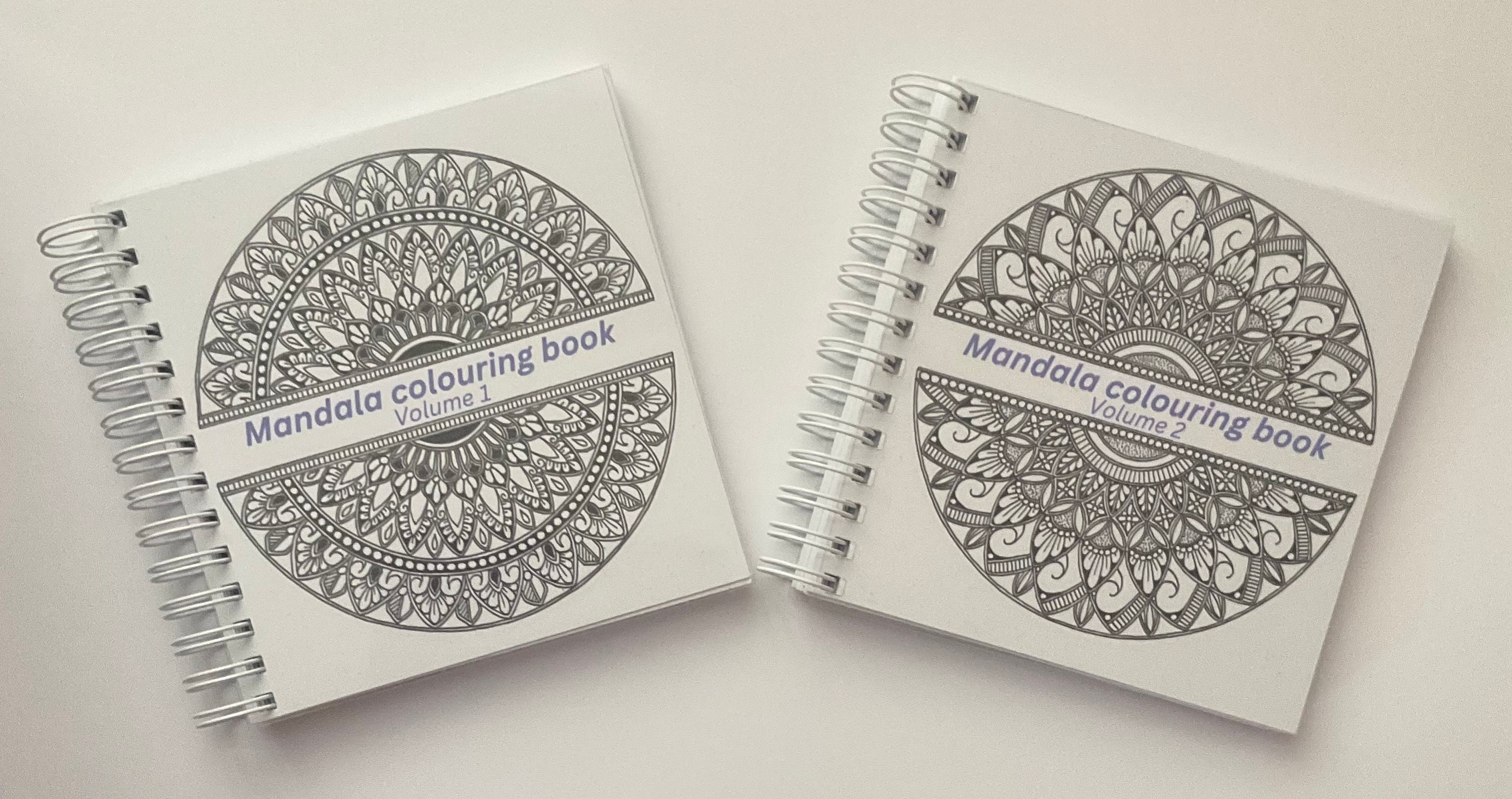 Mandala Mini Colouring Books Volumes 1 and 2 - Etsy