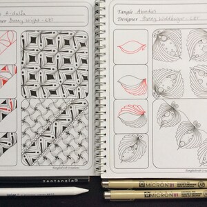 Zentangle Workbook, Pens and Pencil Kit - Etsy