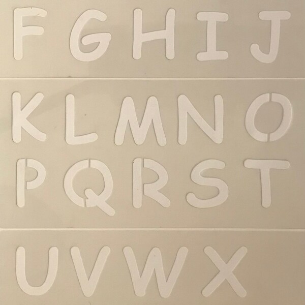 Reusable Alphabet Stencils - Etsy UK