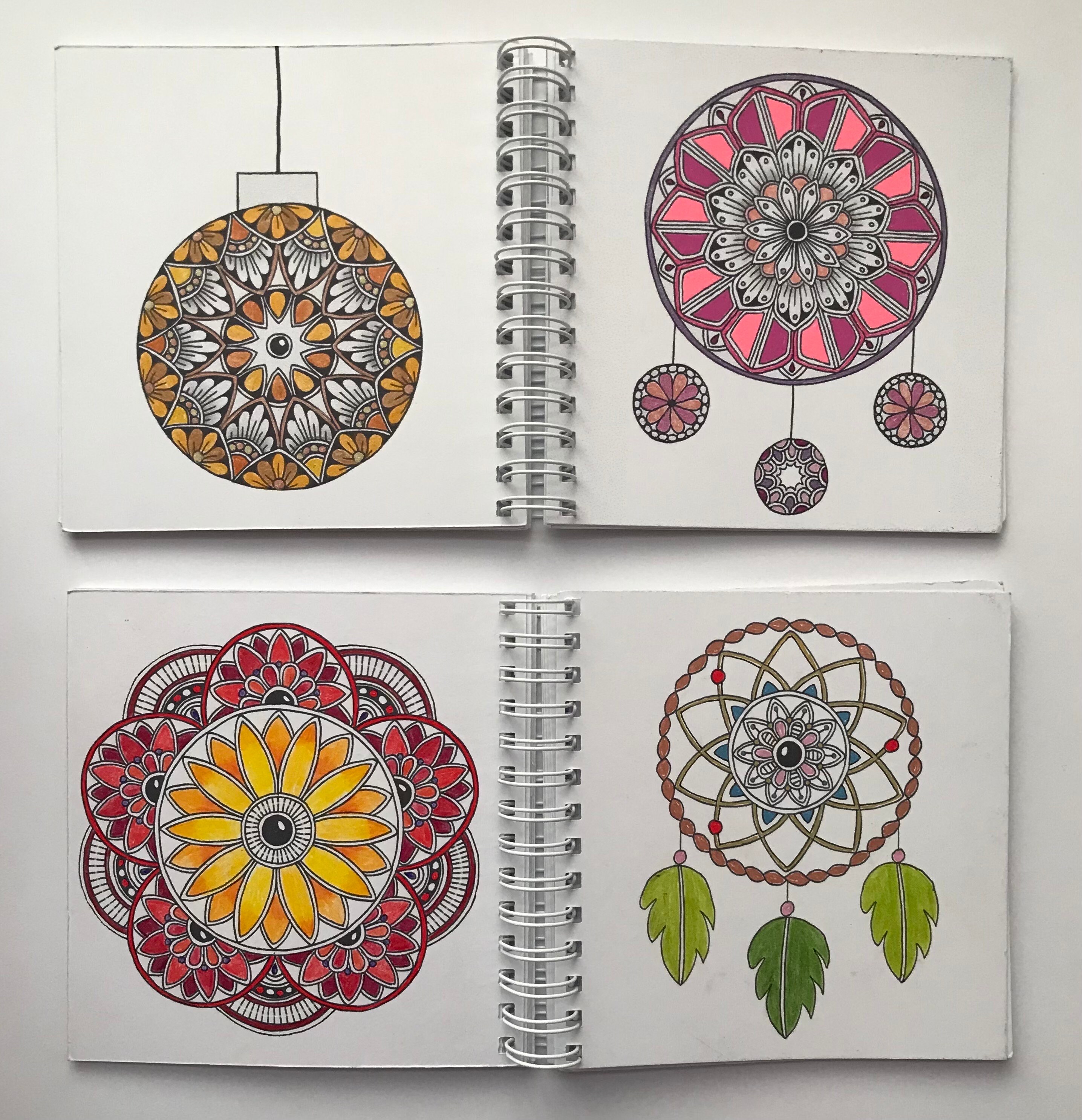 Mandala Mini Colouring Books Volumes 1 and 2 - Etsy