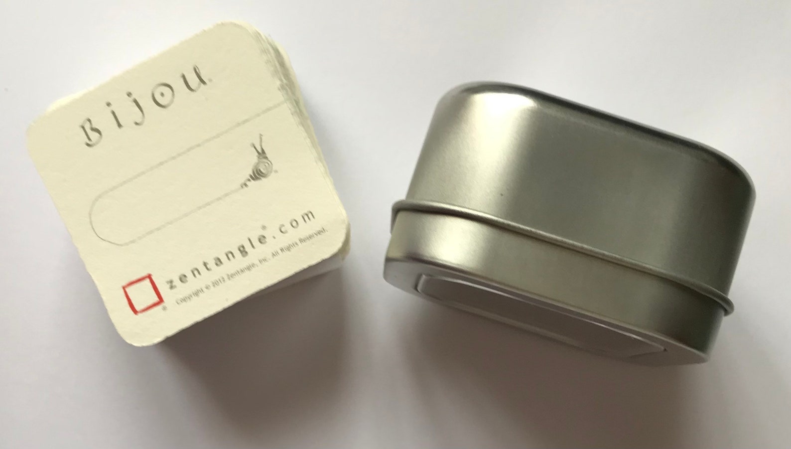 Square Mini Tin With Window Lid & 10 Watercolour Bijou Size - Etsy