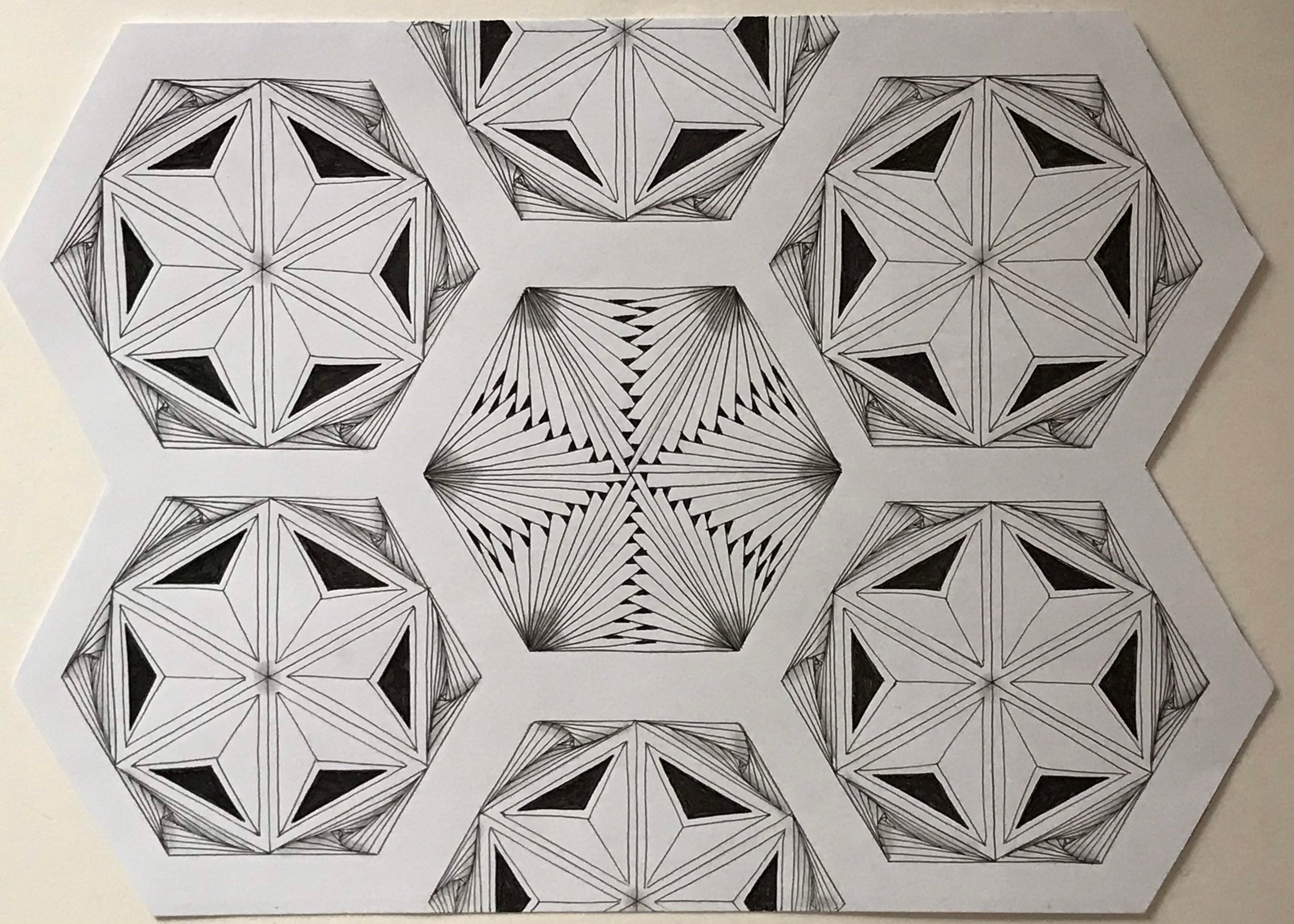 Hexagon Stencils Set of 2 Sizes - Etsy