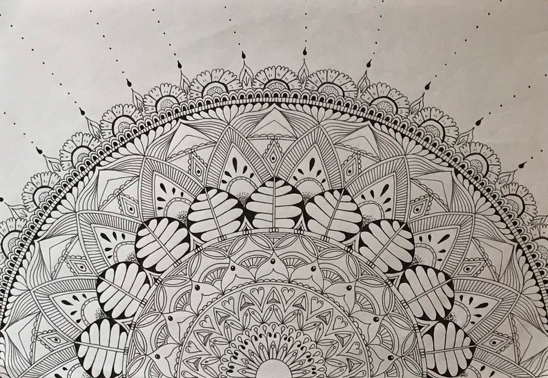 Mandala making stencils 2 part Quarter Mandala stencils | Etsy