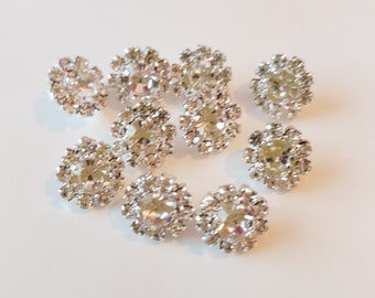 Rhinestone Buttons - Etsy