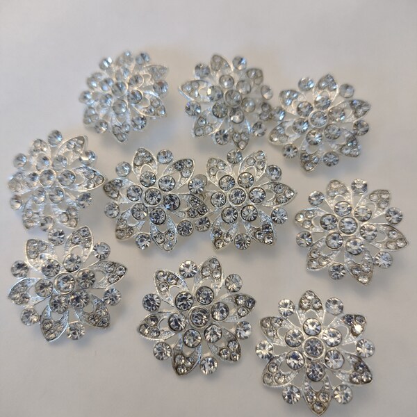 Rhinestone Buttons - Etsy