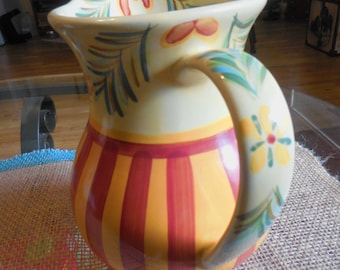 Hand painted pitcher | Etsy