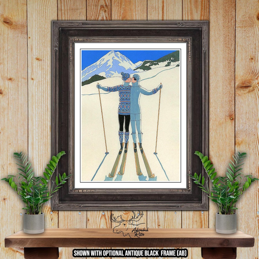 Ski Poster - Ski Print - Snow Skiing Wall Art - Ski Resort Decor ...