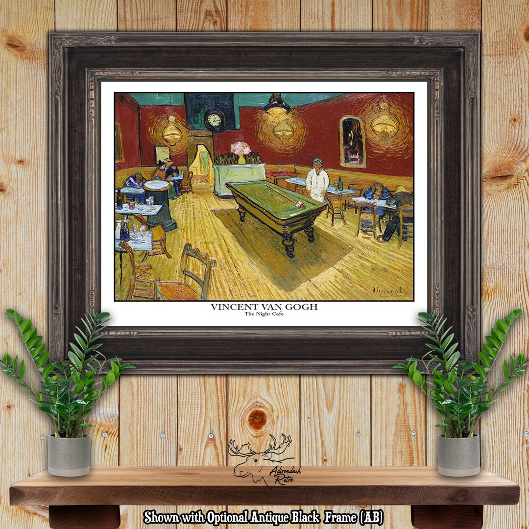 The Night Cafe by Vincent Van Gogh Art Print Billiard Player Gift Van ...