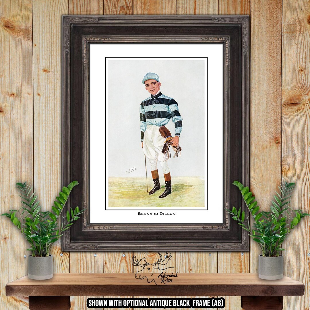 Vanity Fair Jockey Portrait Print - Bernard Dillon Caricature Art ...