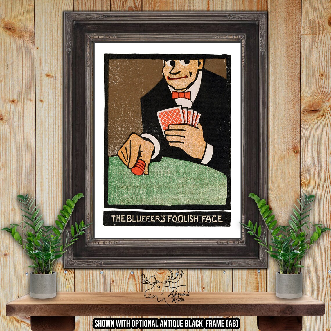The Bluffer's Foolish Face by Frank Holme Fine Art Poker Rubaiyat Print ...