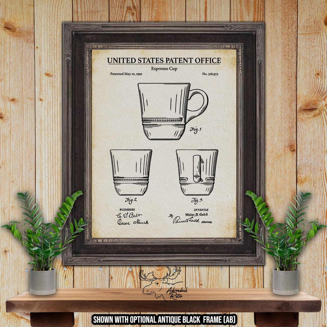 Espresso Cup Patent Print - 1992 Espresso Cup Poster - Coffee Shop ...