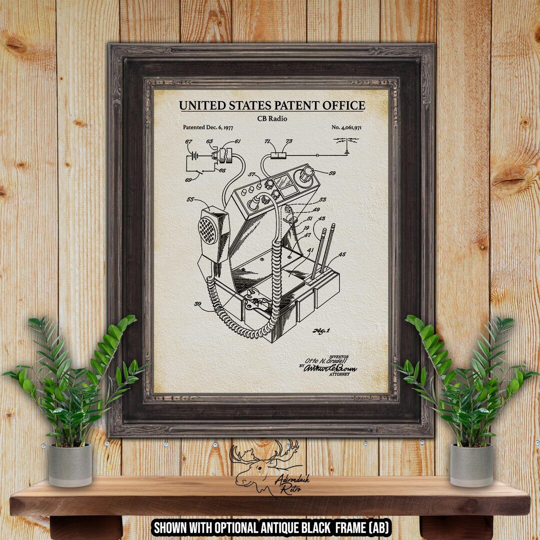 CB Radio Patent Print - 1977 CB Radio Invention - Trucking Poster ...