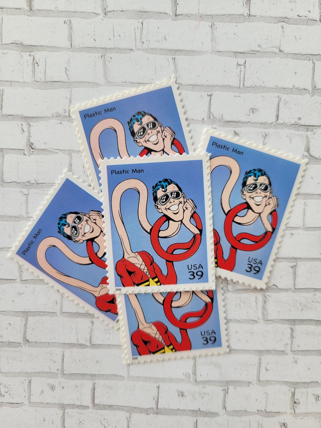 39 Cent Plastic Man, D.C. Comics Super Heroes Postage Set 2006 Vintage ...