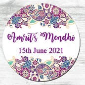 Personalised Mehendi / Mendhi Night Celebration Favour Gift X 35 ...