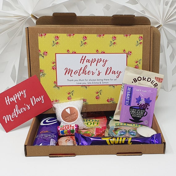 Personalised Mother s Day Pamper Treat Box Letterbox Gift Hug in a Box Hamper Lockdown Thinking of You Missing you Floral