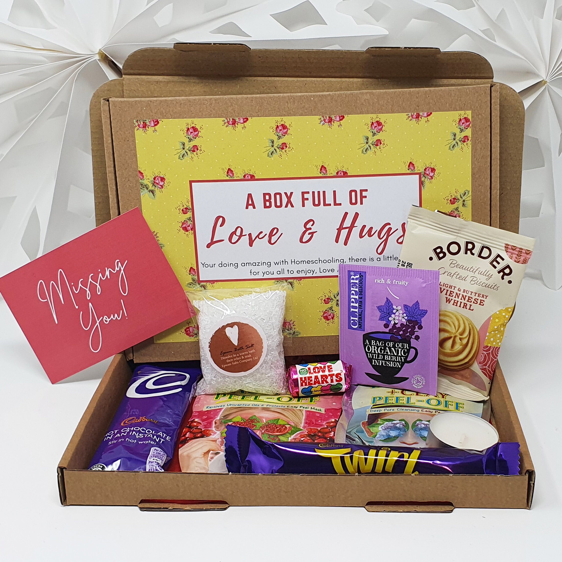 Personalised Pamper Treat Box Letterbox Gift Hug in a Box Hamper ...