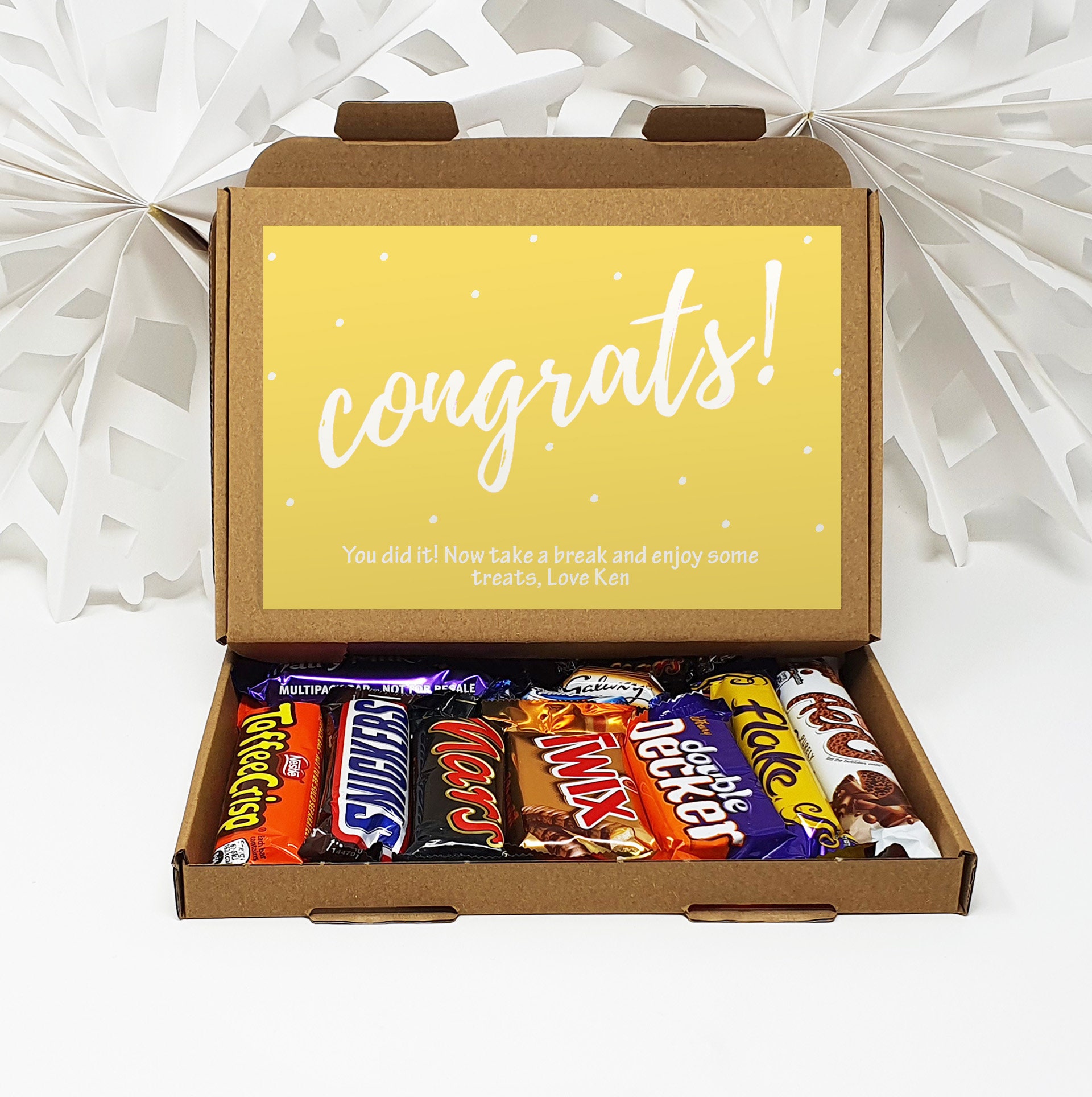 Personalised Congratulations Pamper Treat Box Letterbox Gift - Etsy UK