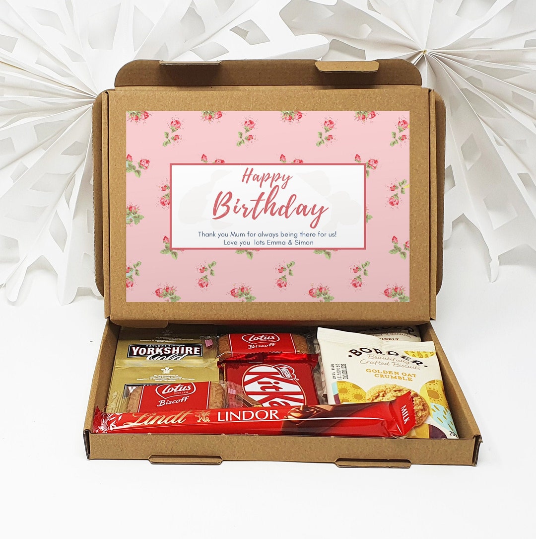 Personalised Birthday Pamper Treat Box Letterbox Gift Hug in a Box ...