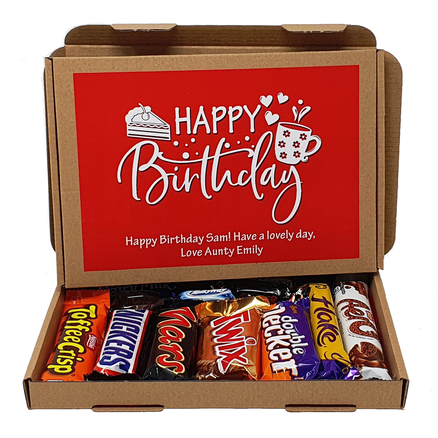 Personalised Birthday Chocolate Treats Box Gift Hamper Sweet Present ...