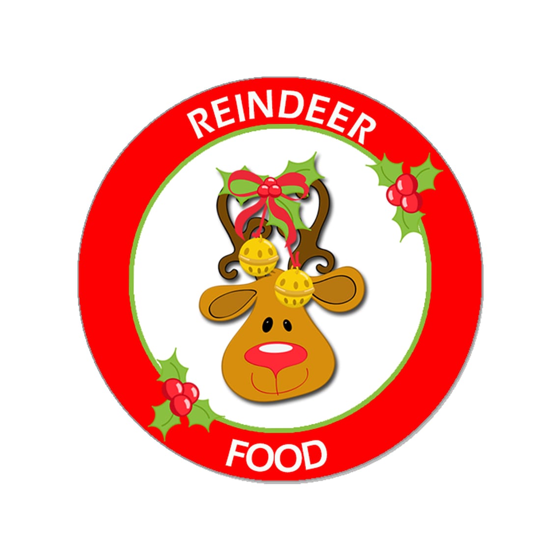 Magic Reindeer Christmas Food Stickers Labels School Fund - Etsy