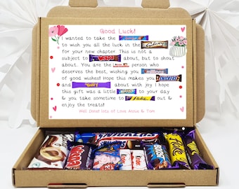 Sorry Your Leaving New Job Chocolate Poem Box - Etsy UK
