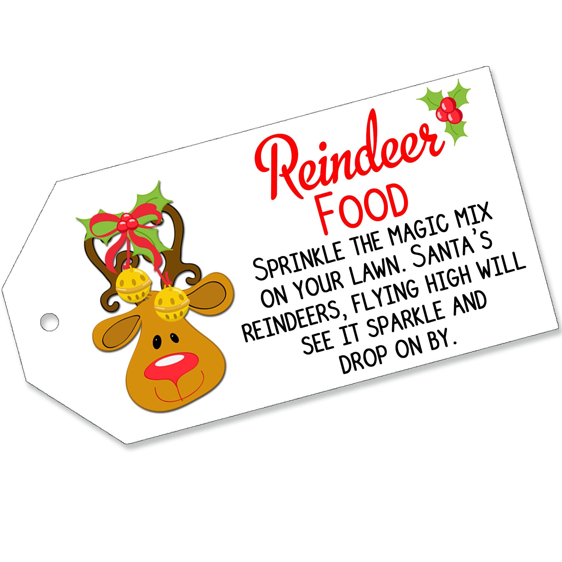 Christmas Labels Magic Reindeer Food Santas Key Milk Snowman Soup Elf ...