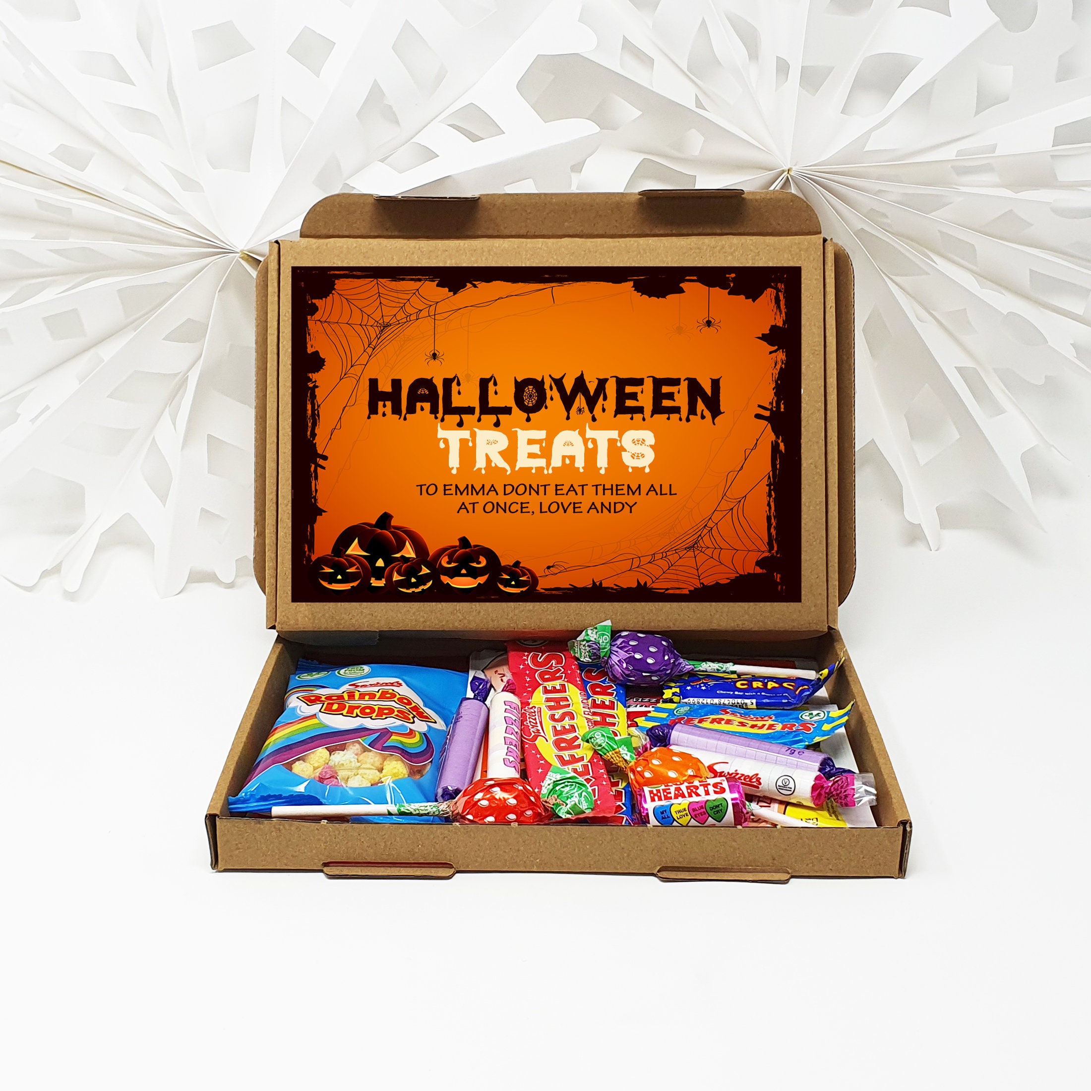 Personalised Halloween Sweets Box Trick or Treat Gift Hamper | Etsy UK