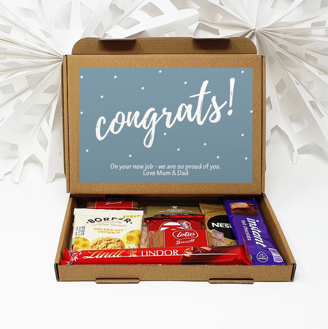 Personalised Congratulations Pamper Treat Box Letterbox Gift Hug in a ...