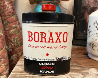 Boraxo Powdered Hand Soap Vintage Tin - Etsy