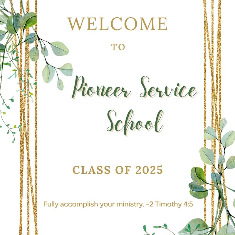 Jw Pioneer Dinner - Etsy