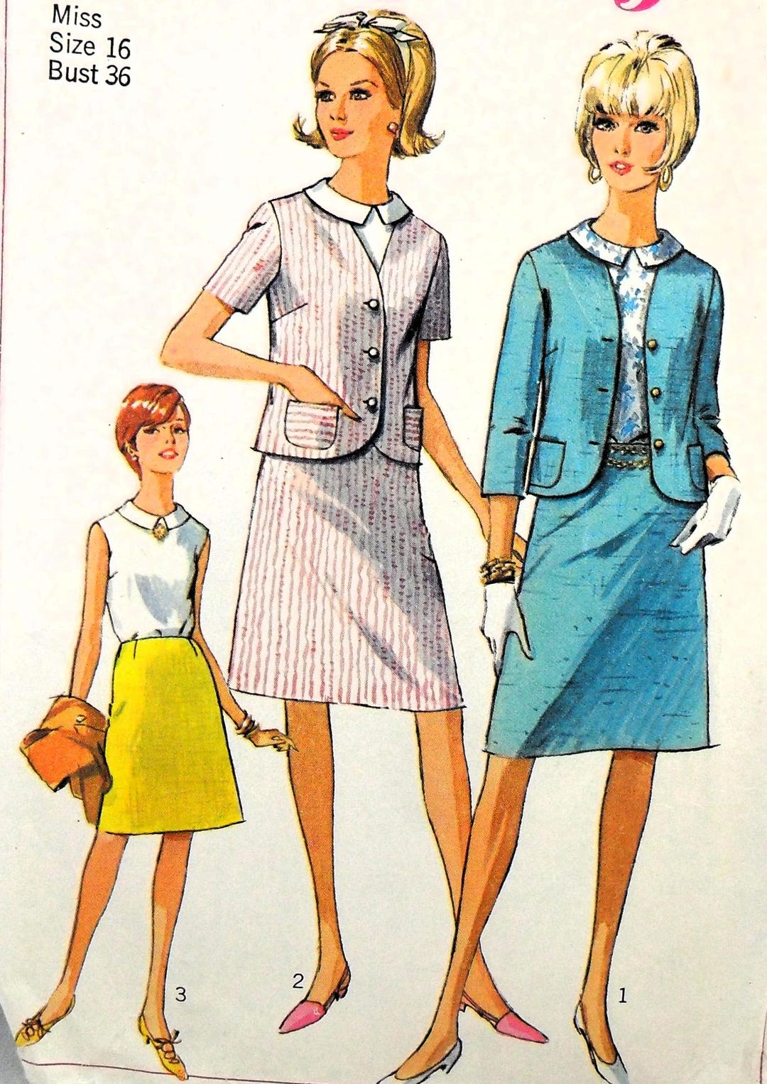 Simplicity 6549 Jacket, Skirt, and Blouse, Bust 36 - Etsy