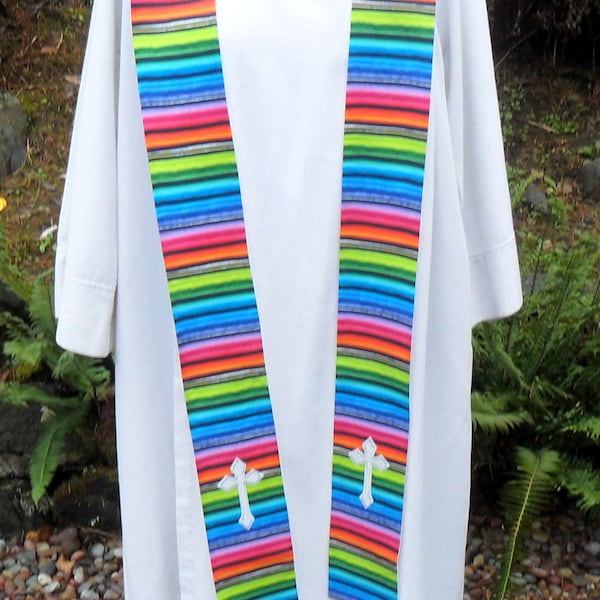 Rainbow Clergy Stole - Etsy