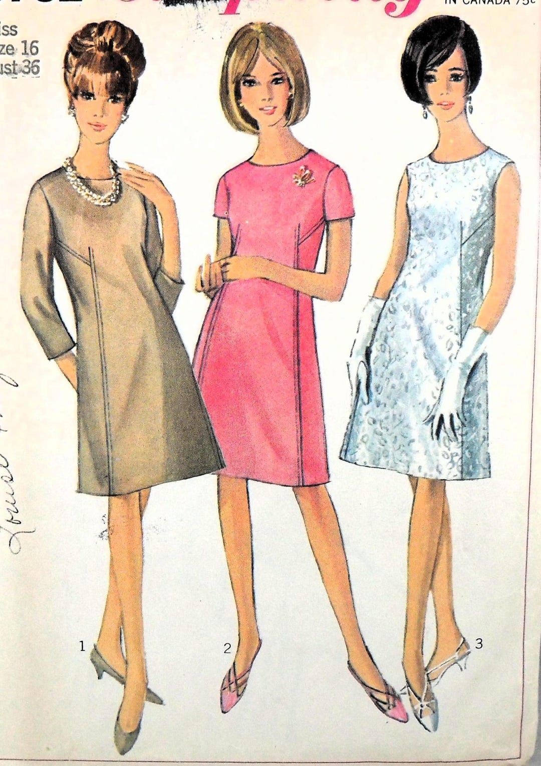 Simplicity 6782 Dress, Bust 36 - Etsy