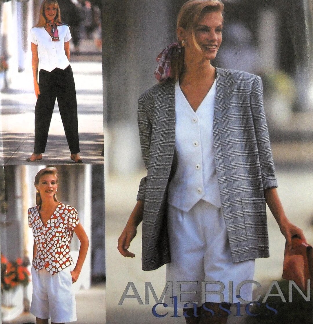 UNCUT Simplicity 8239 Pants or Shorts, Top, and Jacket, Bust 40-44 - Etsy