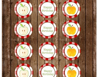 Apple Cupcake Topper | Etsy