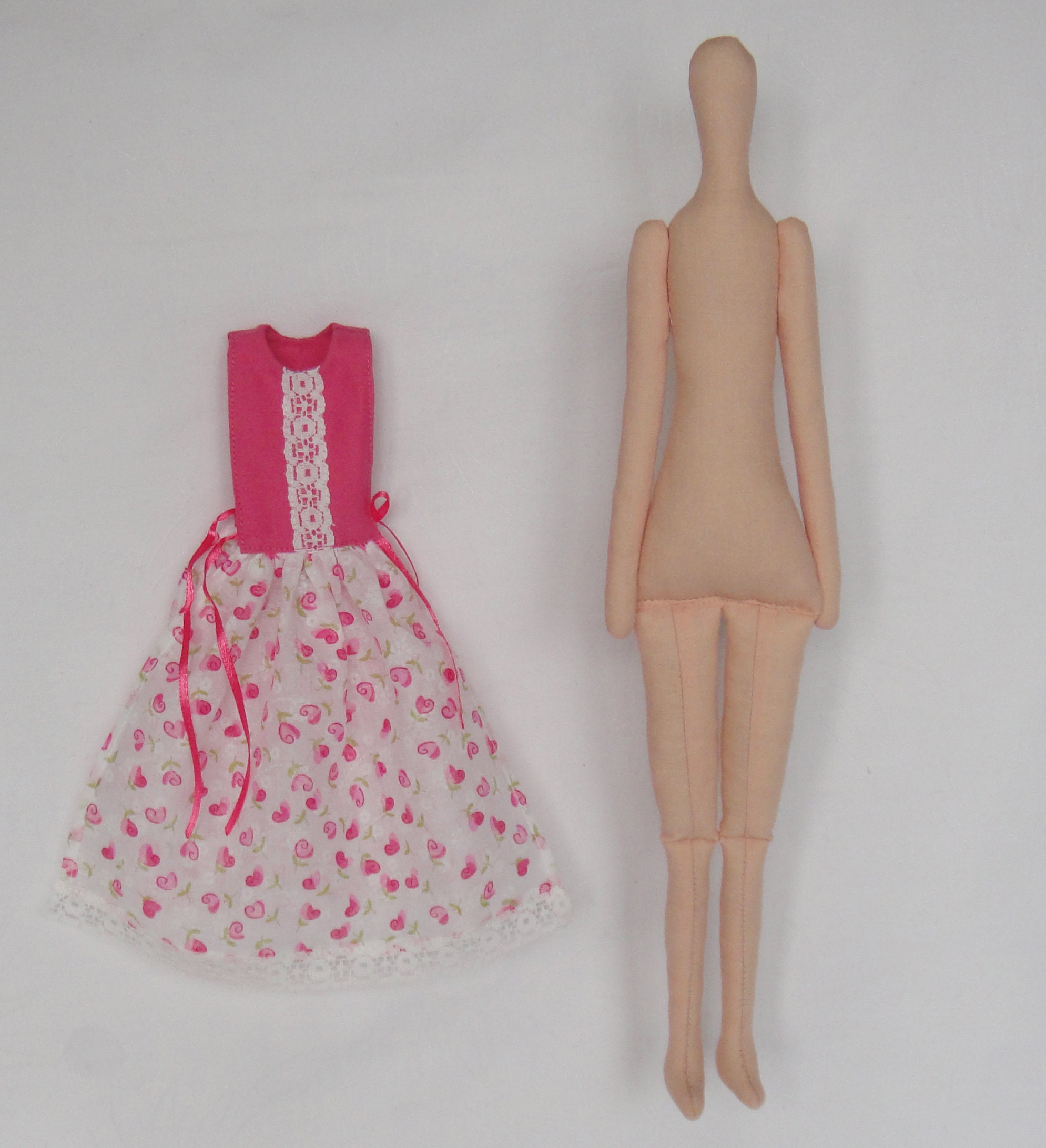 Doll Dress Pattern PDF Summer Dress for a Doll by Hand Doll | Etsy