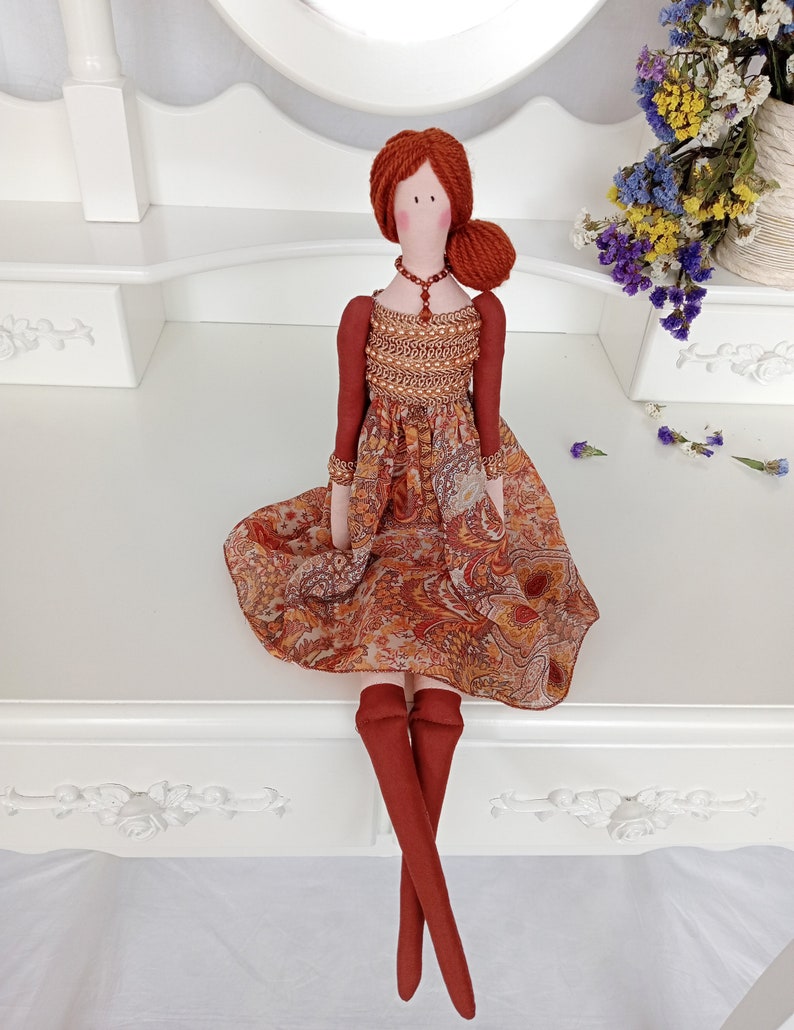 Tilda Doll Ragdoll Handmade Doll Interior Doll Autumn - Etsy