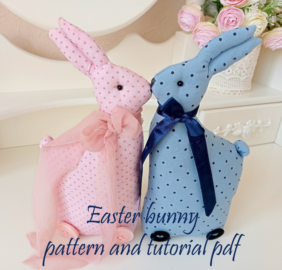 Primitive Bunny Pattern PDF, Self Tutorial on Easter Bunny, Digital ...